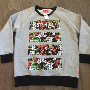 Asphalt | Sweaters | Asphalt Tropical Strom Grey Crew Neck Sweater ...